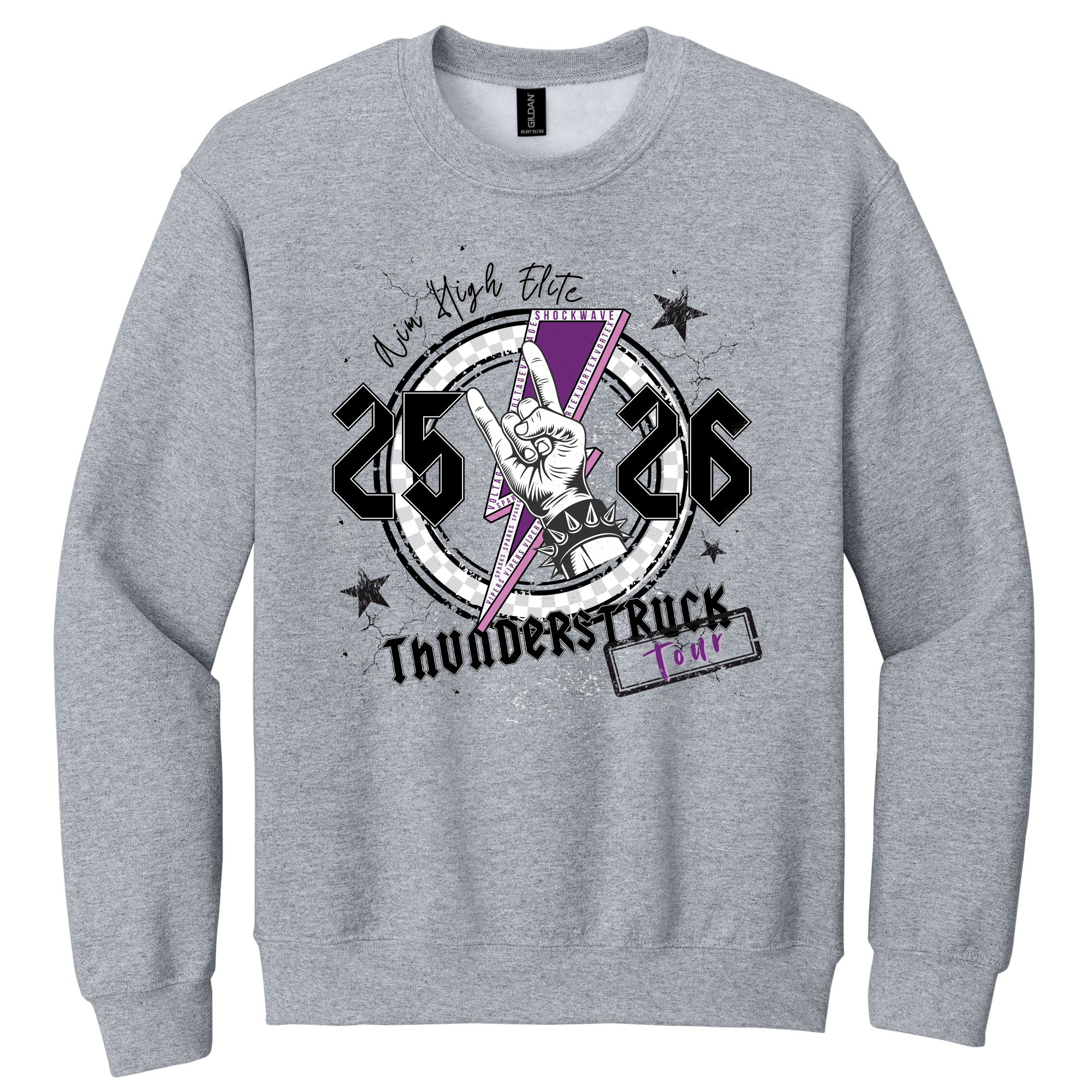 Aim High Elite: Thunderstruck Tour Shirt – Nottingham Embroidery