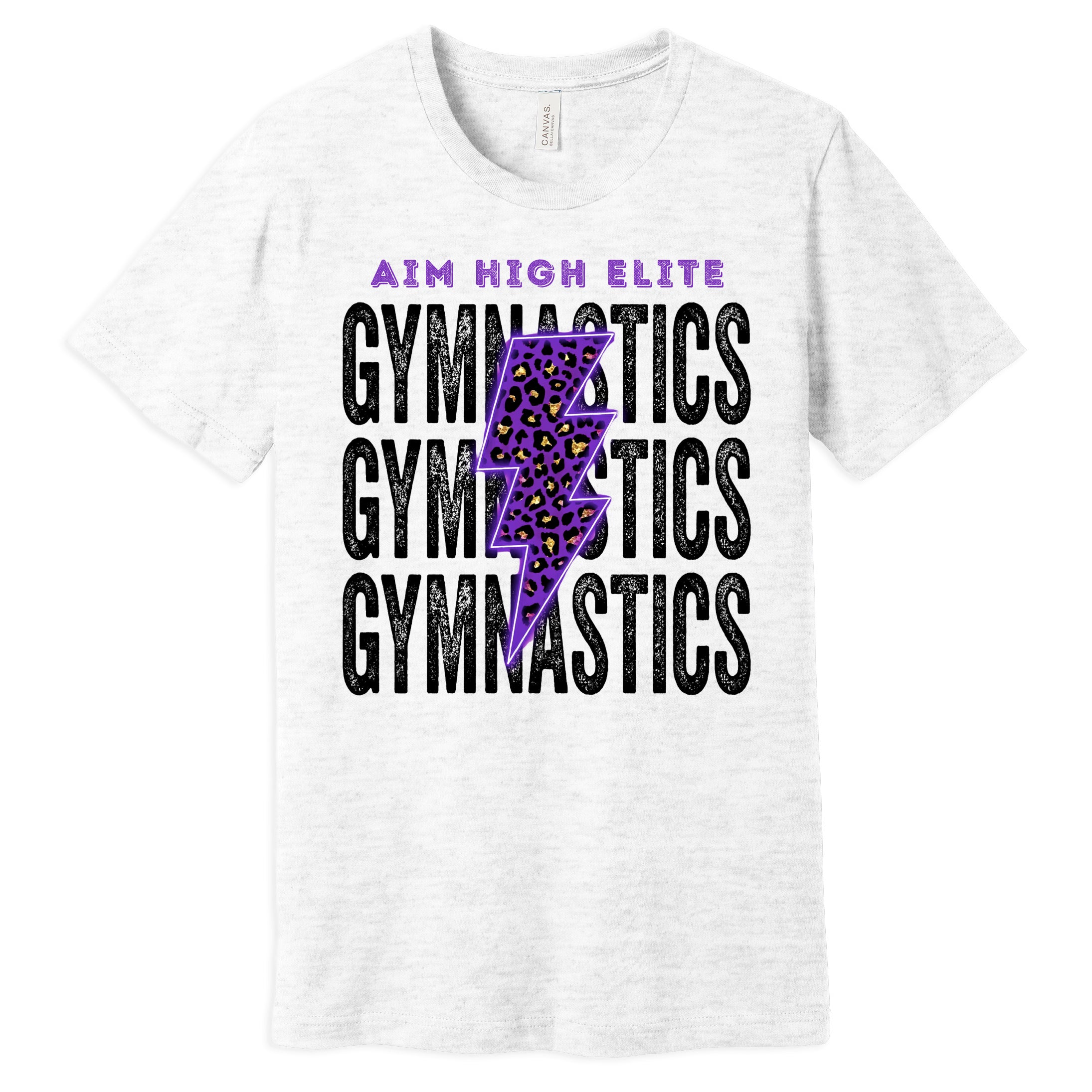 Aim High Elite: Gymnastics Bolt Tee – Nottingham Embroidery